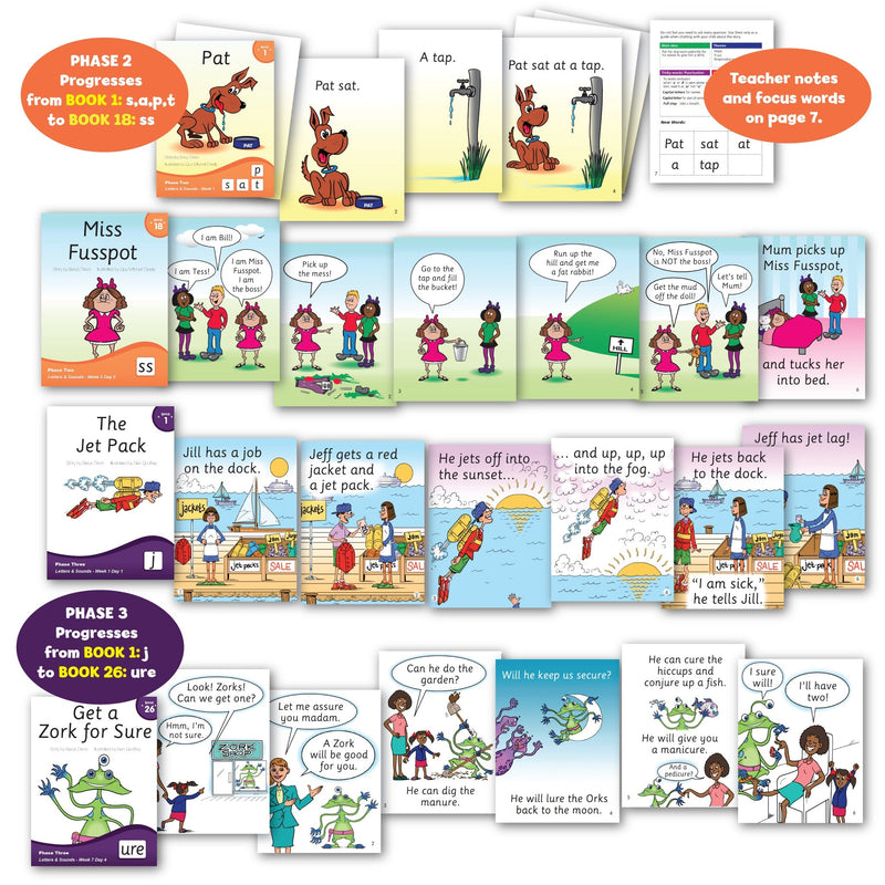 6 x Phase 2 Pocket Rocket Readers (108 books) – Smart Kids