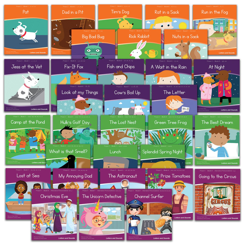 Letters and Sounds Decodable Fiction Book Collection – Smart Kids